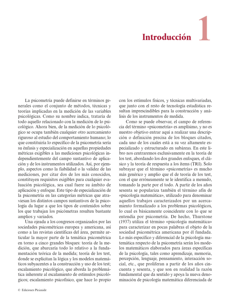 Muñiz Fernández, J. - Introducción a la Psicometría-Ediciones Pirámide (2018) Clases_removed ...
