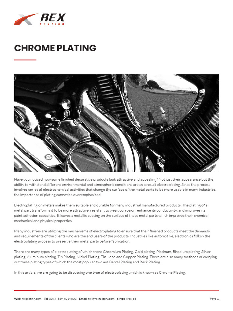 Black-Chrome-Plating | PDF | Chromium | Rectifier