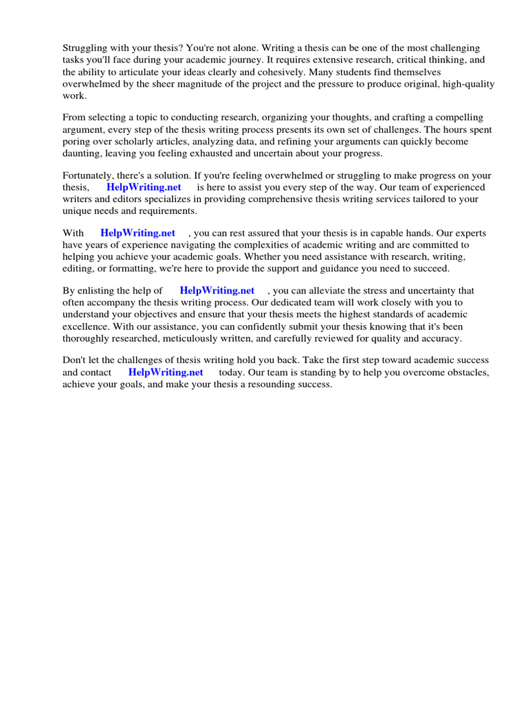 General Thesis Examples | PDF | Essays | Thesis