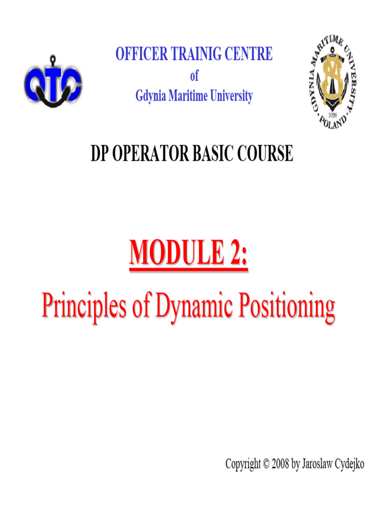 Module 2 Principles Of Dynamic Positioning Download Free Pdf Control Theory Kalman Filter