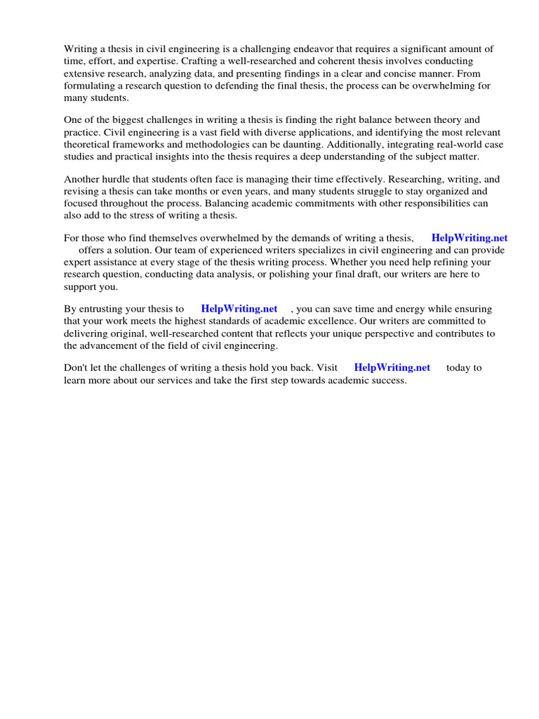 Thesis Title Civil Engineering | PDF | Thesis | Engineering