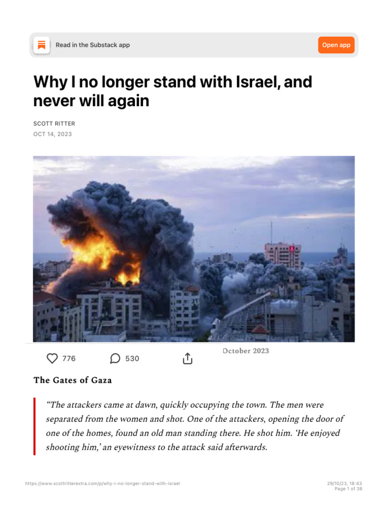Why I No Longer Stand With Israel, and Never Will Again | Download Free ...