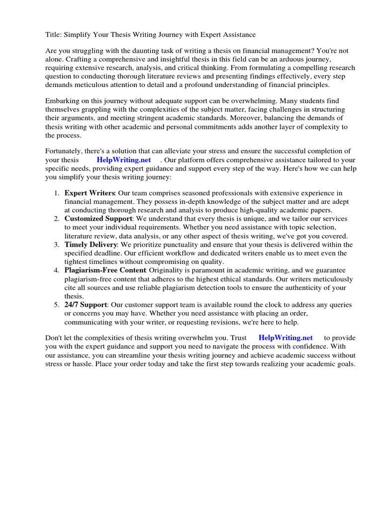Sample Thesis Financial Management | PDF | Net Present Value | Investing