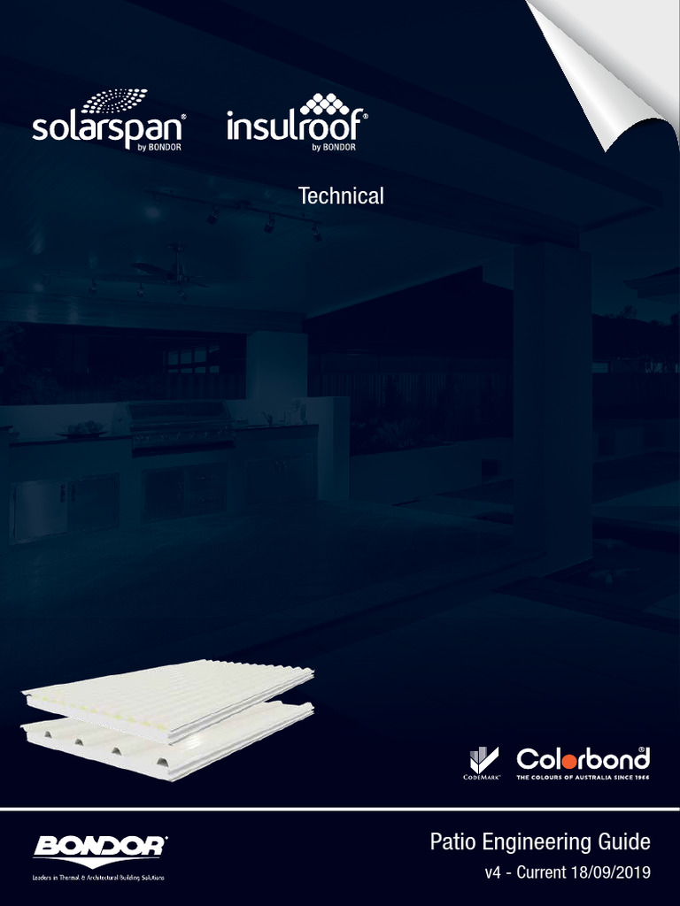 SolarSpan & InsulRoof Patio Engineering Guide v4 | PDF | Roof ...