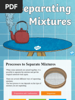 Mixture Separation Techniques Worksheet | PDF