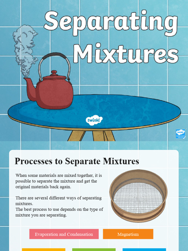Q1W2D1 Separating Mix | PDF | Filtration | Mixture