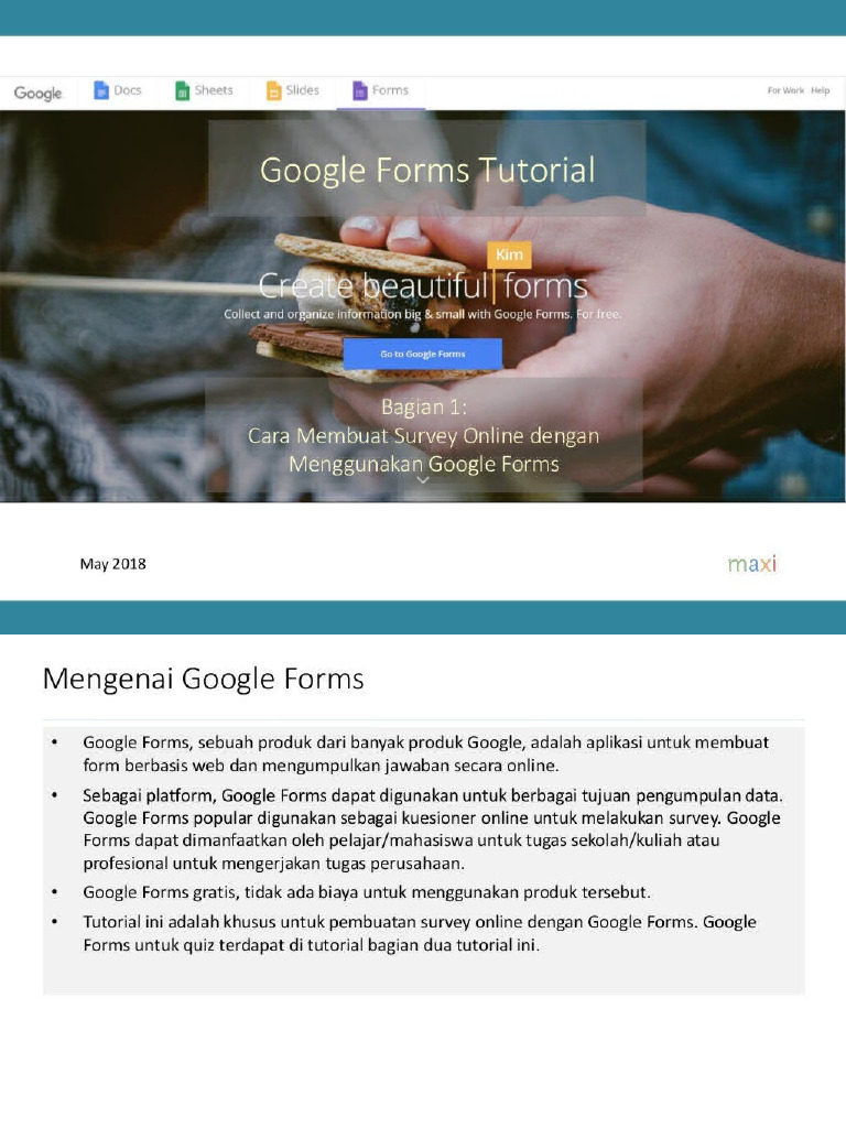 Apa Itu Google Form Dan Cara Kerjanya | PDF