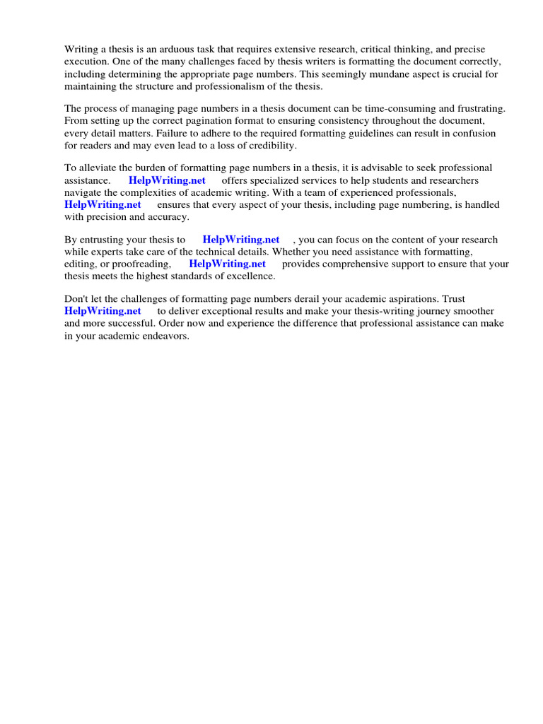 Pages Numbers in A Thesis Document | PDF | Thesis | Software