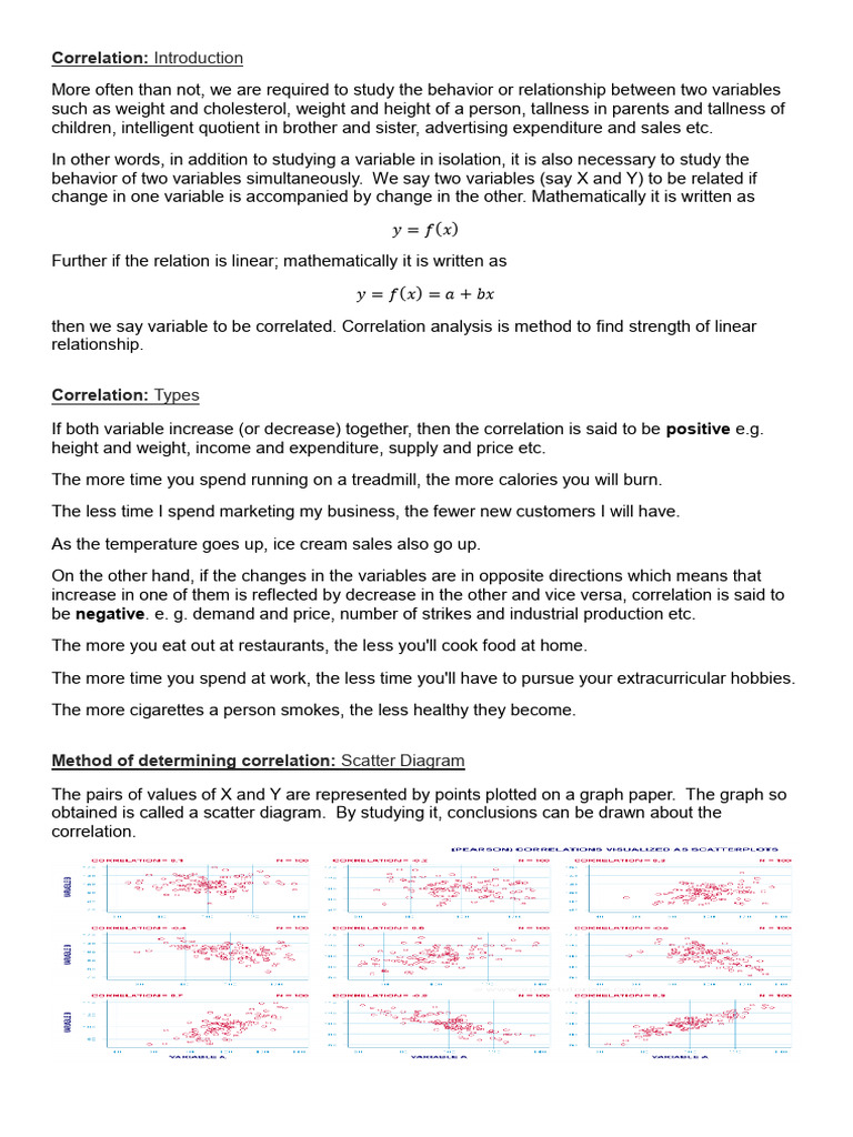 Correlation and Regression | PDF | Statistics | Statistical Analysis