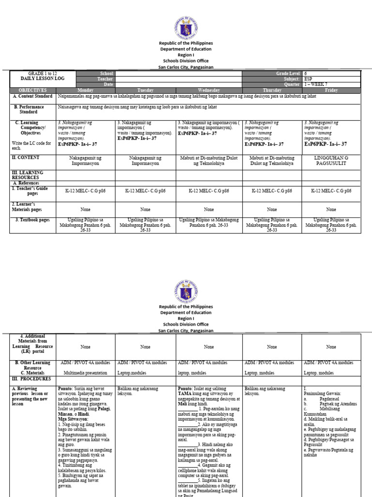 Week7 DLL Esp | PDF