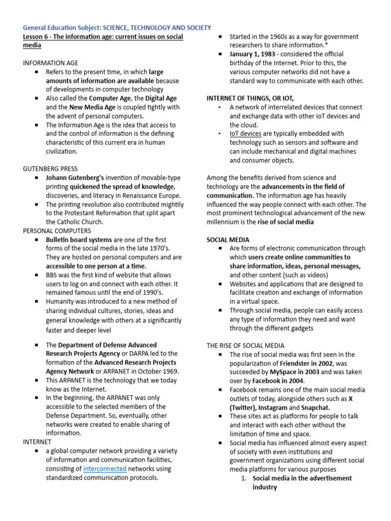 Social Media's Impact in the Information Age | PDF | Social Media ...
