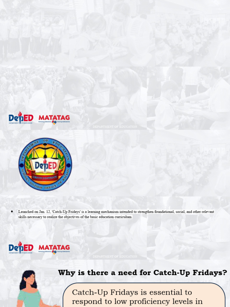 Catch-Up Fridays: Enhancing Education Skills | PDF | Learning | Teachers