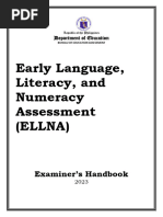 ELLNA Grade 4 Answer Sheet Sample | PDF