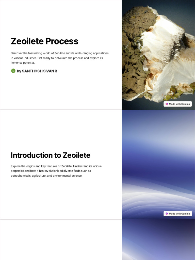 Zeoilete Process | PDF | Zeolite | Nature