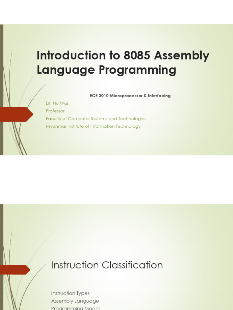 Instruction Types and AssemblerFile | PDF | Assembly Language ...