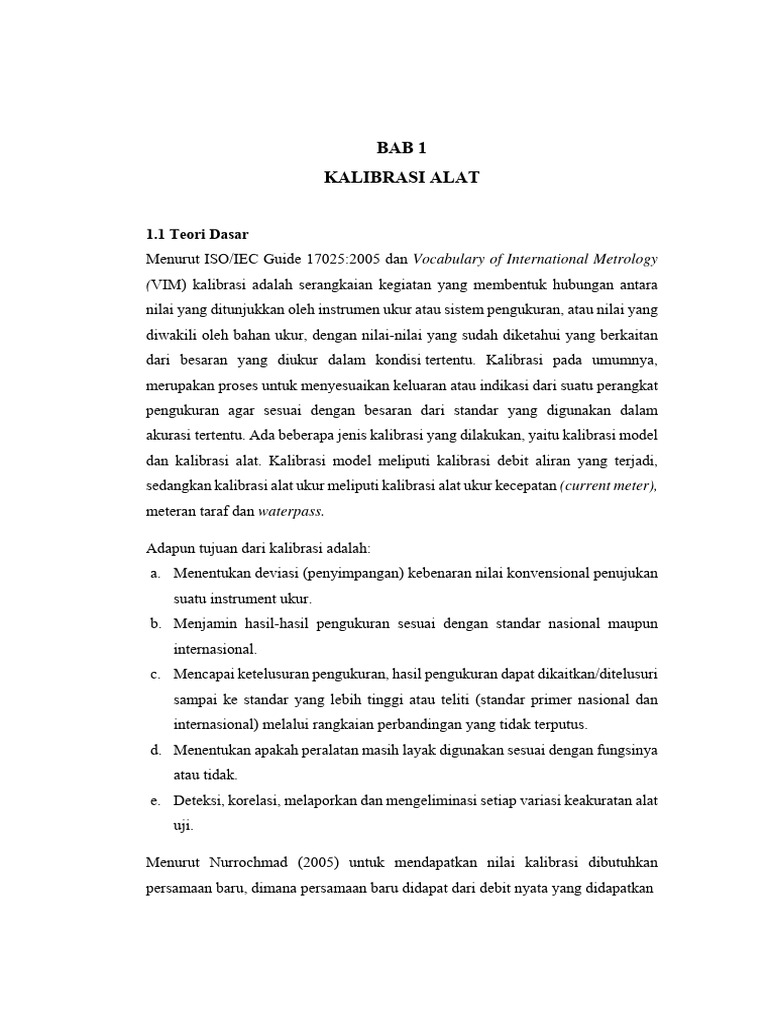 Kalibrasi Alat | PDF