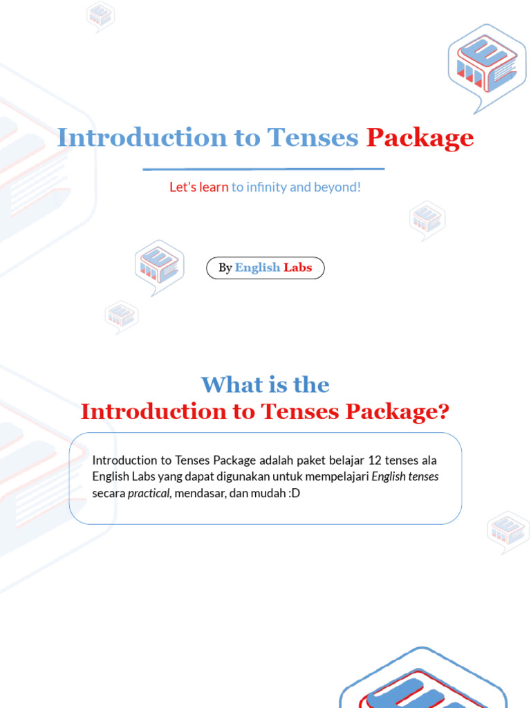 Introduction To Tenses Package - Class Info | PDF