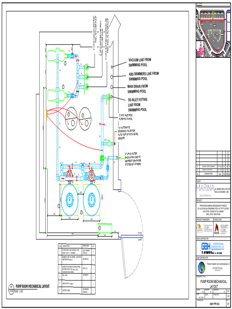 GBH-PR-004-PUMP ROOM MECHANICAL LAYOUT | PDF | Equipment | Manufactured ...