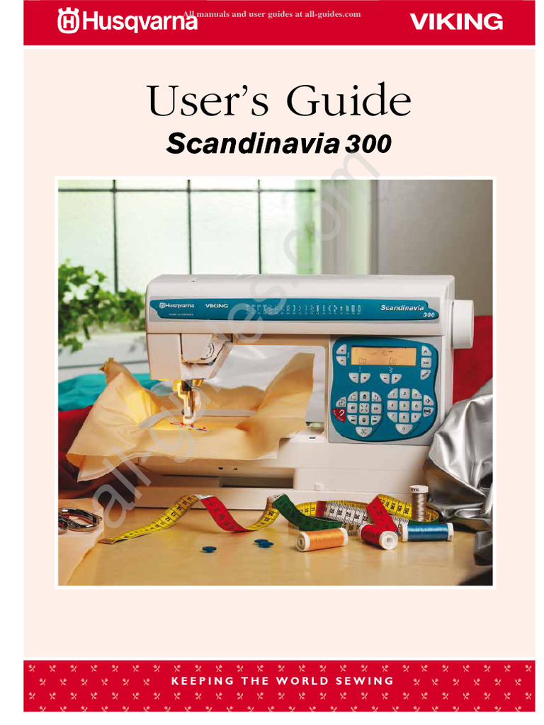 Husqvarna/Viking Scandinavia 300 Sewing Machine Instruction Manual ...