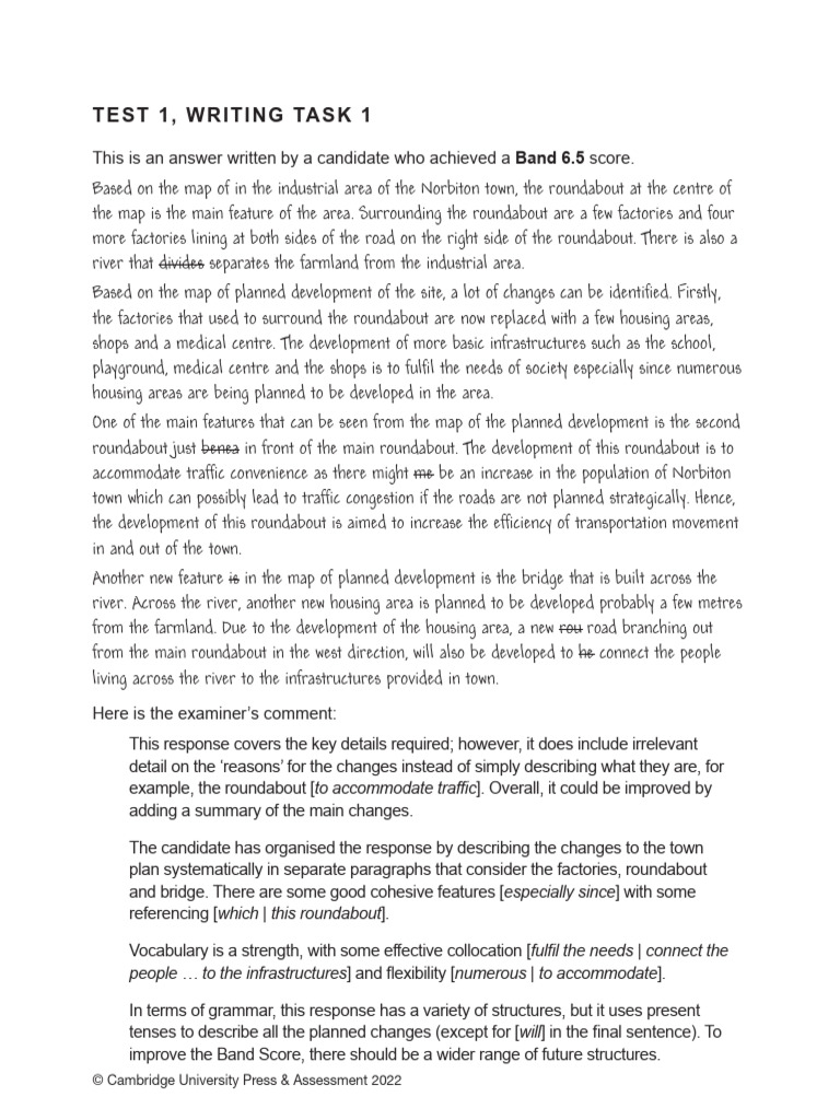 Cambridge IELTS 17 Writing Task 1 Analysis | PDF