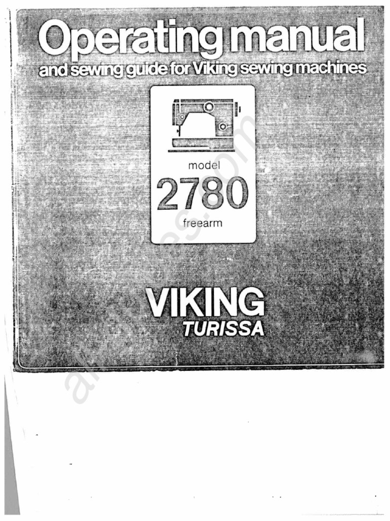 Husqvarna/Viking Turissa 2780 Sewing Machine Instruction Manual | PDF ...