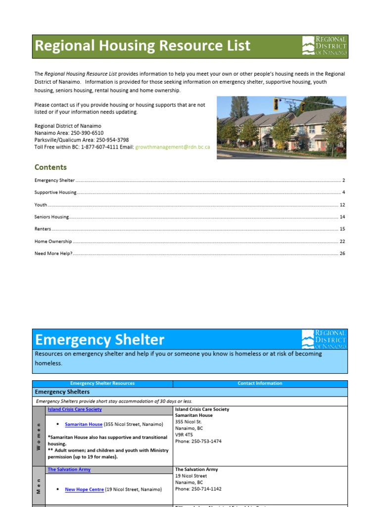 Nanaimo Housing Resource Guide | PDF | Renting