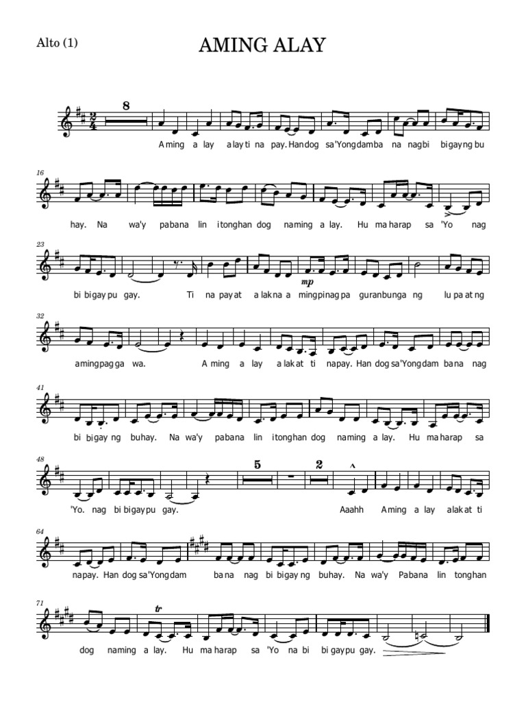 Aming Alay - Alto | PDF