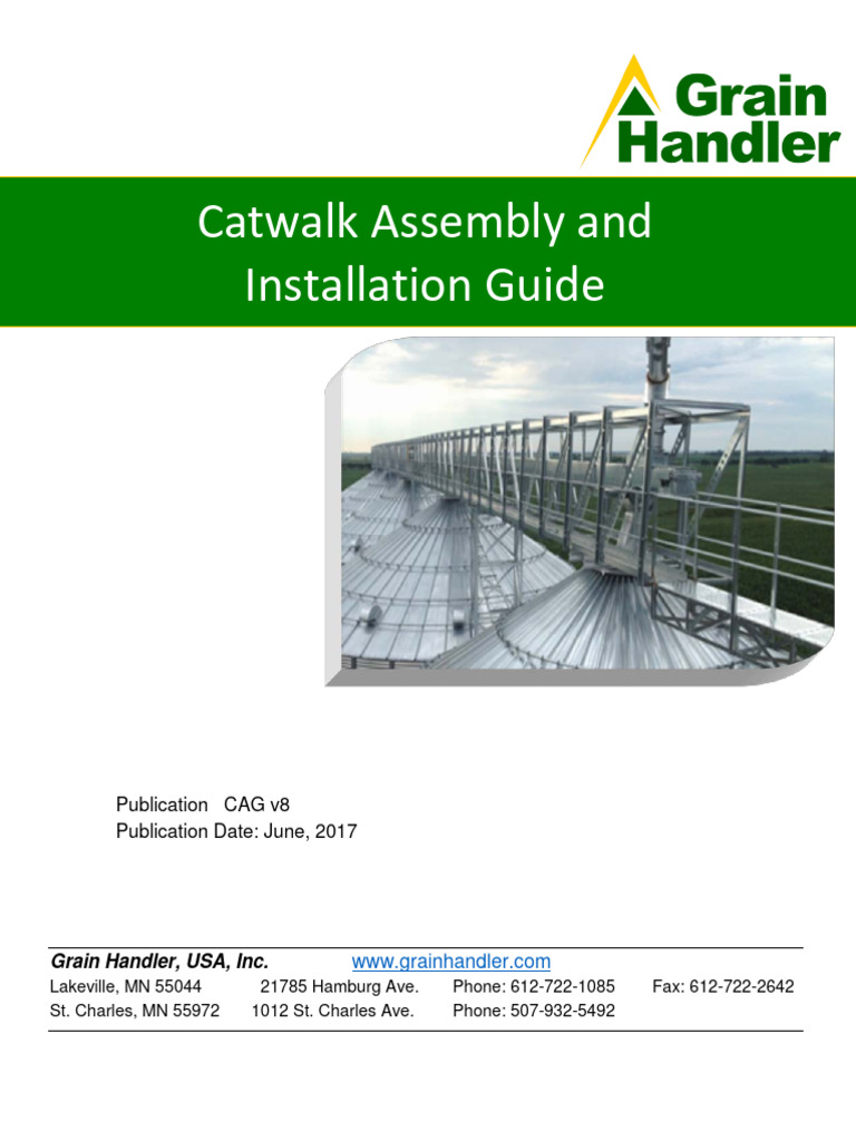 Catwalk Assembly and Installation Manual v8 | PDF | Safety | Crane ...
