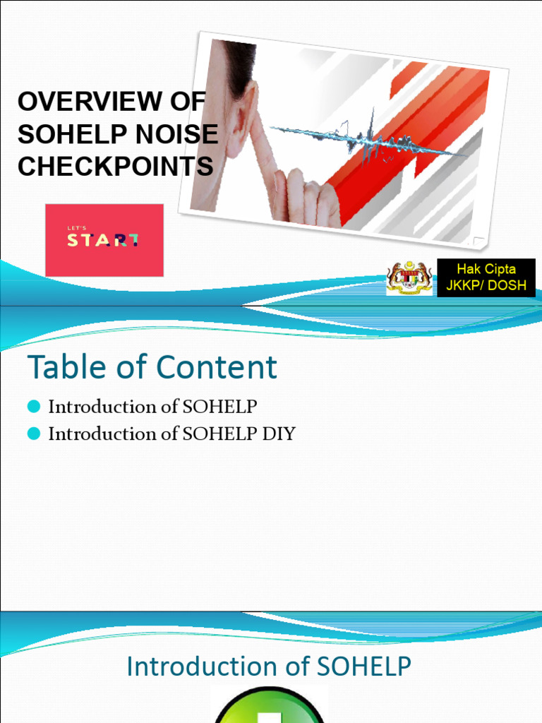 4 - CHECKPOINT Pengurusan Bising | PDF | Noise | Occupational Safety And Health