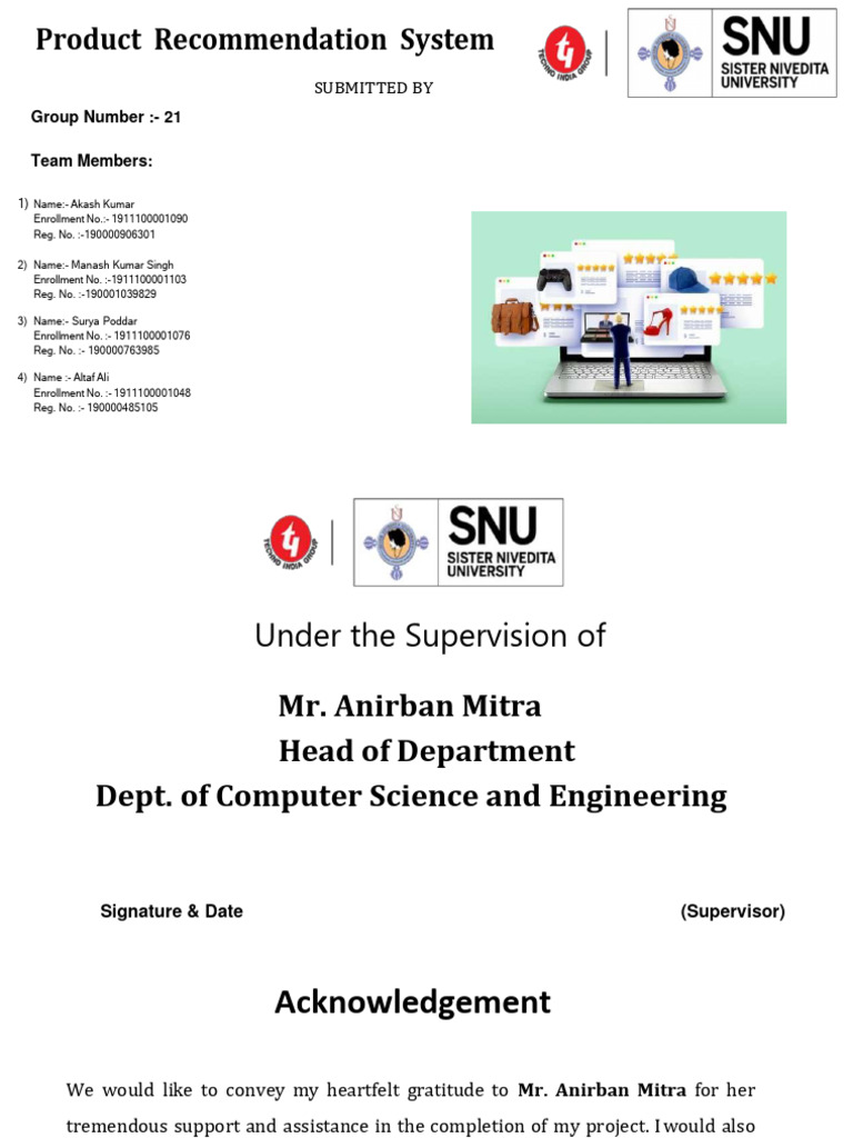E-Commerce Product Recommendation System | PDF | Cognitive Science ...