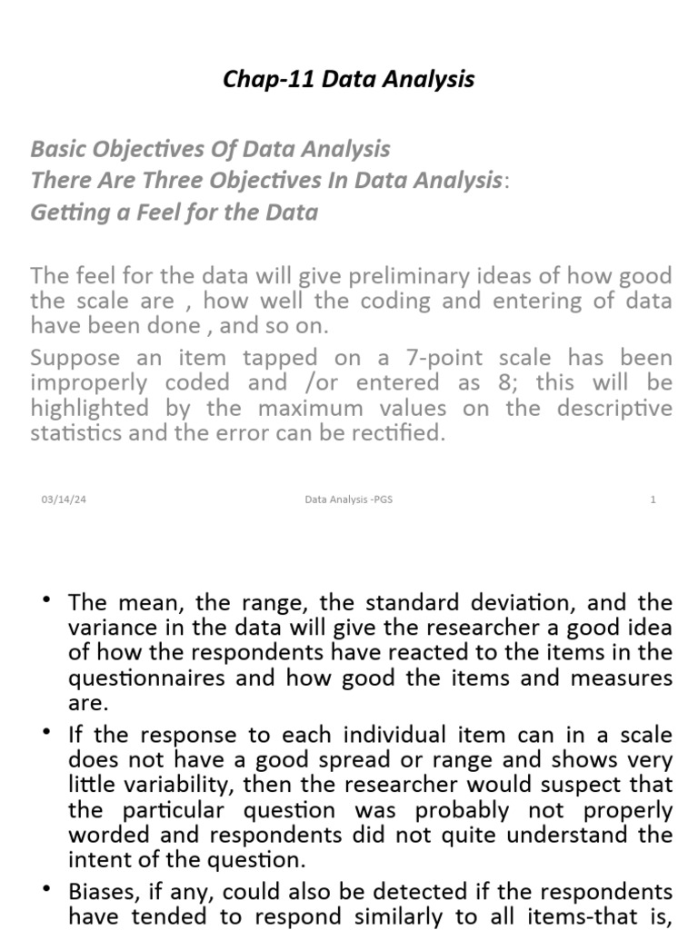Chap-11 Data Analysis | PDF | Statistics | Variance