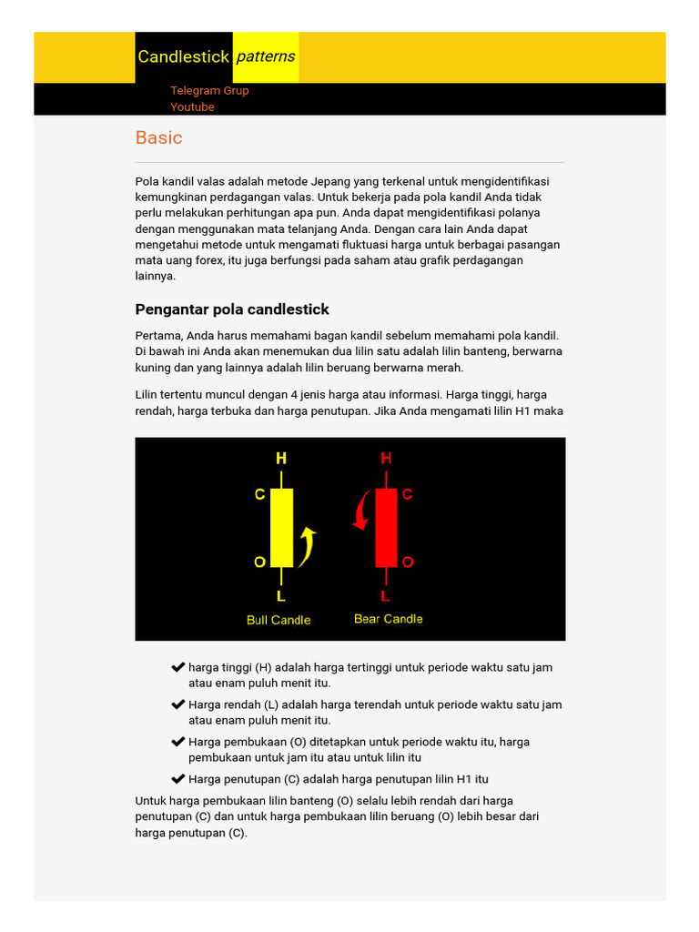 candlestick patterns basic | PDF