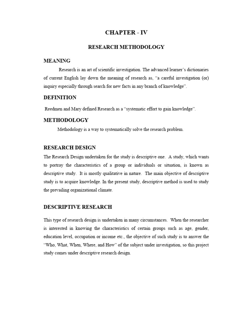CHAPTER 4 RM | PDF | Methodology | Sampling (Statistics)