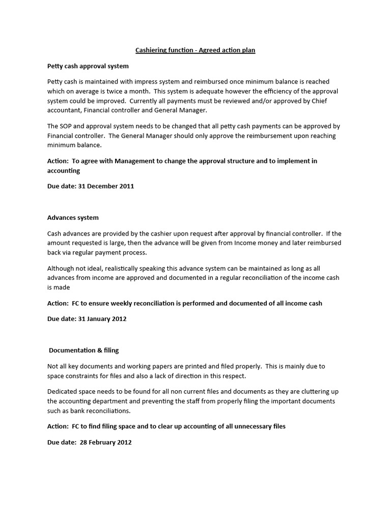 Accounting IC Cashier Example | PDF | Cheque | Banks