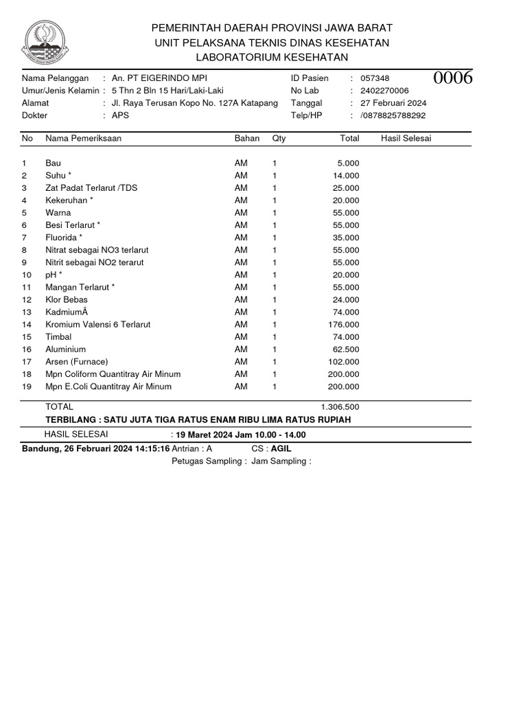 PT Eigerindo Mpi | PDF