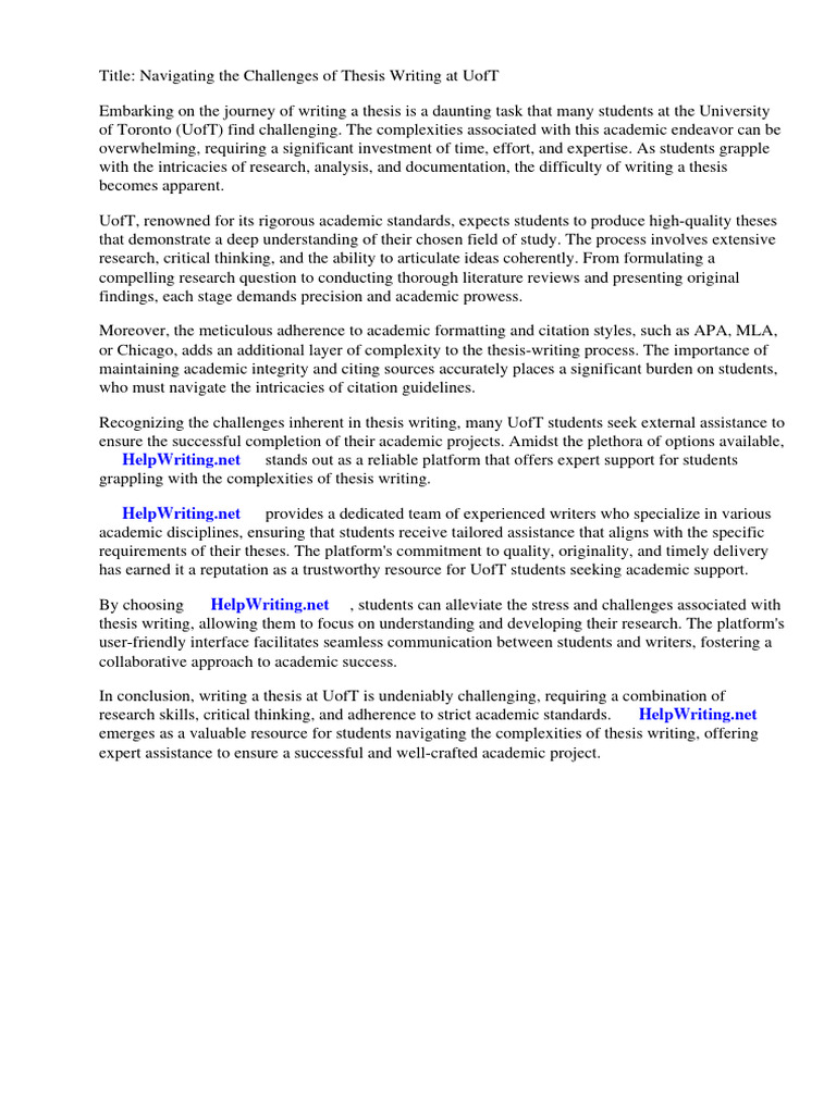 Thesis Uoft | PDF | Thesis | Usability