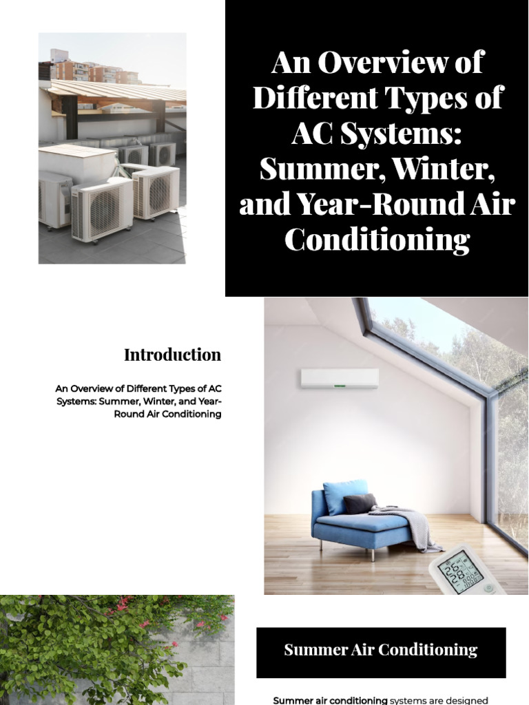Wepik An Overview of Different Types of Ac Systems Summer Winter and Year Round Air Conditioning ...