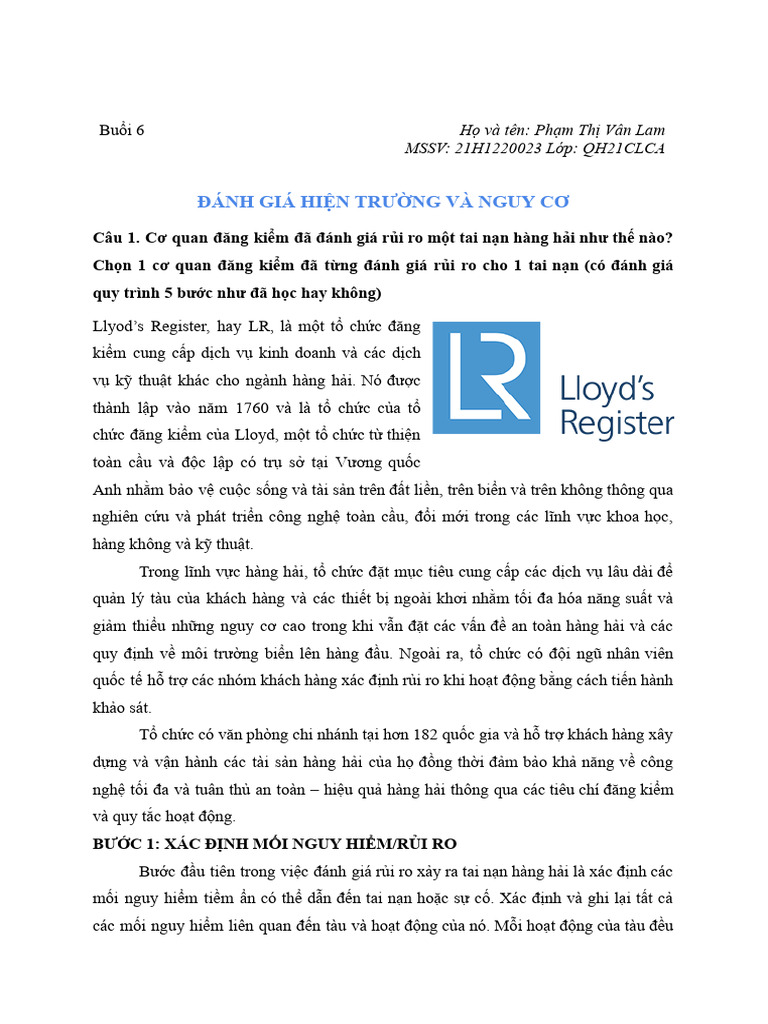 LLoy's Register | PDF