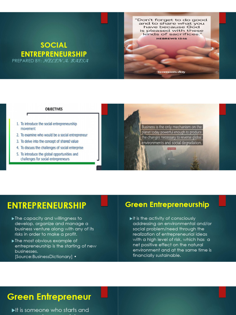 SOCIAL-ENTREPRENEURSHIP-part-1 | PDF | Social Entrepreneurship ... SOCIAL-ENTREPRENEURSHIP-part-1 | PDF | Social Entrepreneurship ...