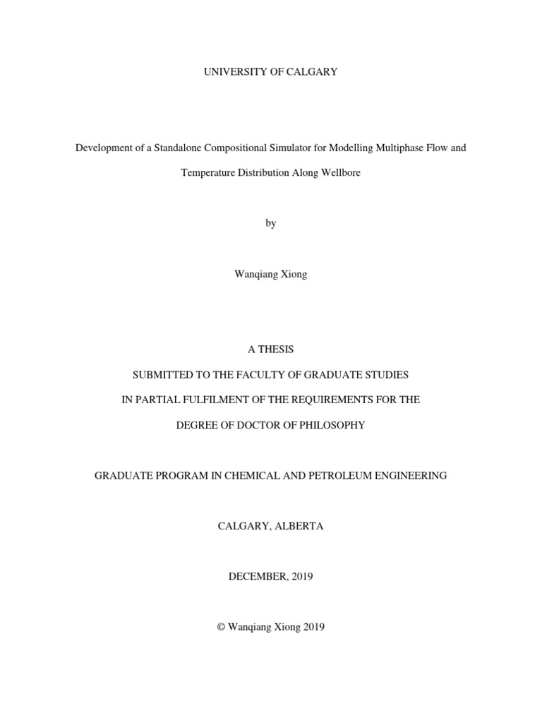 Wellbore Simulator for Multiphase Flow | PDF | Heat Transfer | Fluid ...