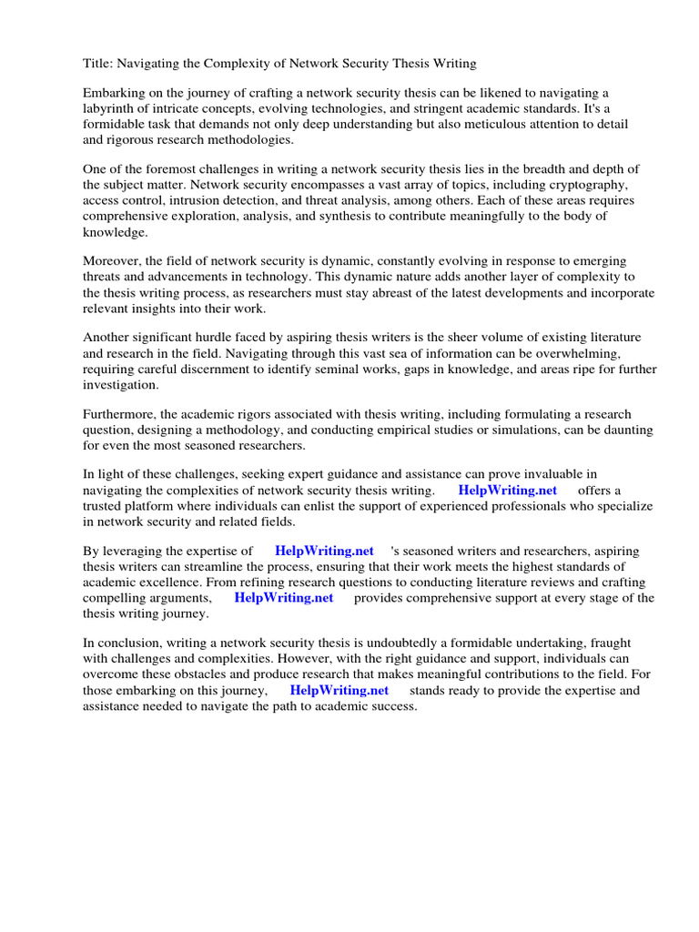Network Security Thesis Title | PDF | Security | Computer Security