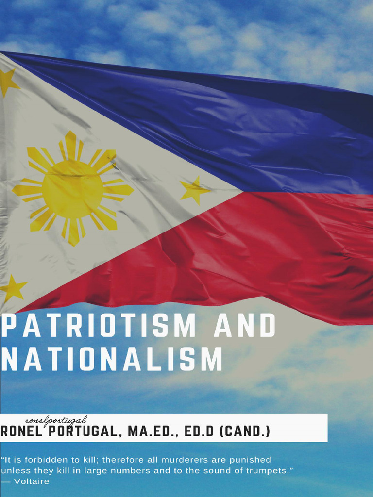Patriotism and Nationalism in CFLM 1 | PDF | Flag | Philippines
