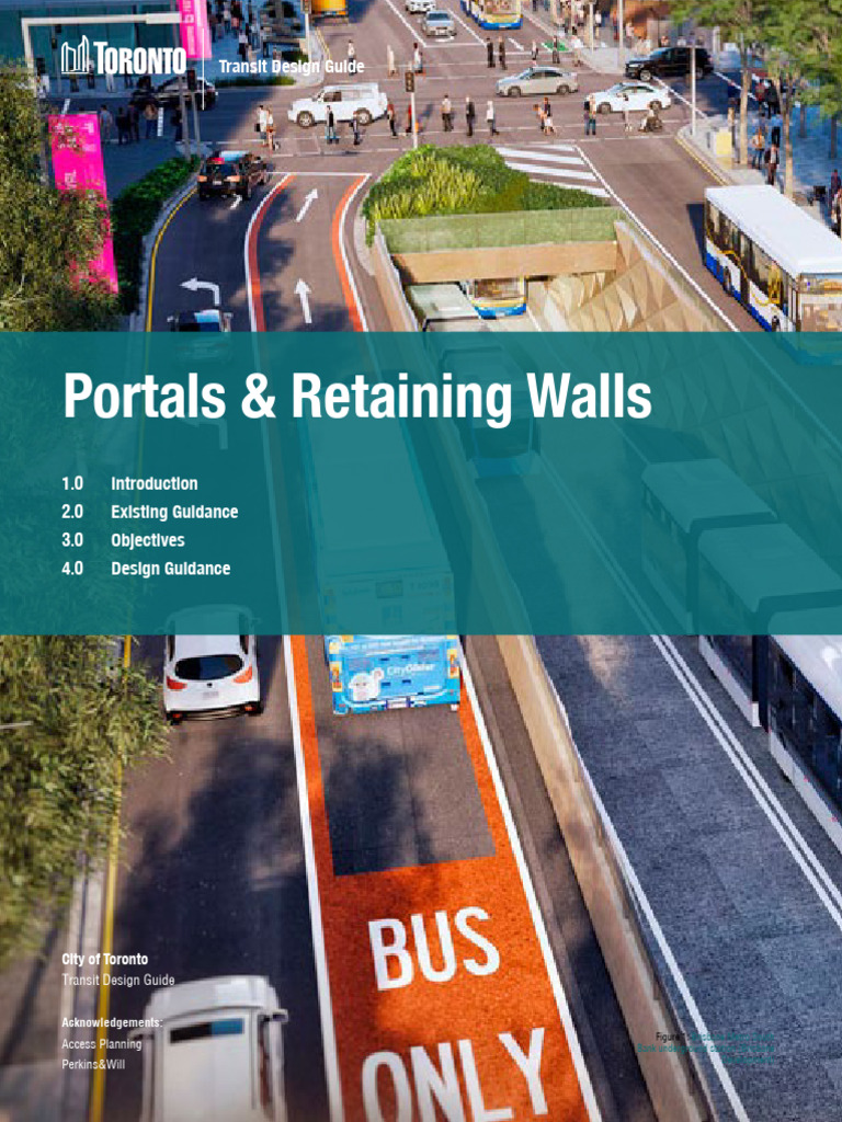 Portals & Retaining Walls | PDF | Rapid Transit | Infrastructure