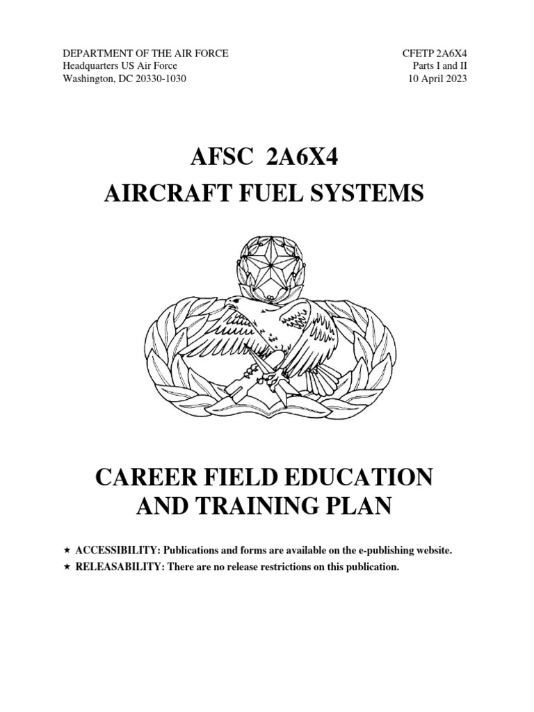 Cfetp 2 A 6 X 4 | PDF | Journeyman | United States Air Force