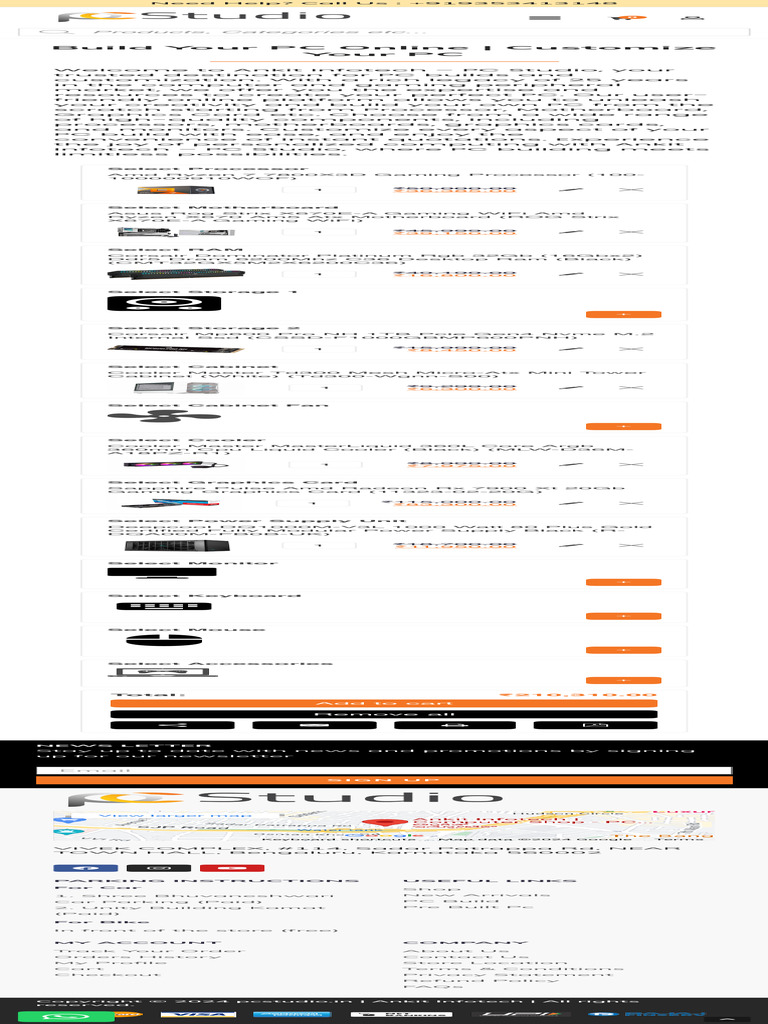 Build Your PC Online Customize Your PC PC Build PC Studio | PDF | Personal Computers | Computer ...