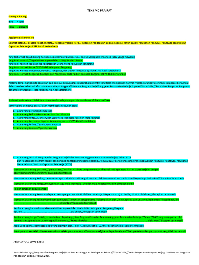 Teks MC Pra Rat | PDF