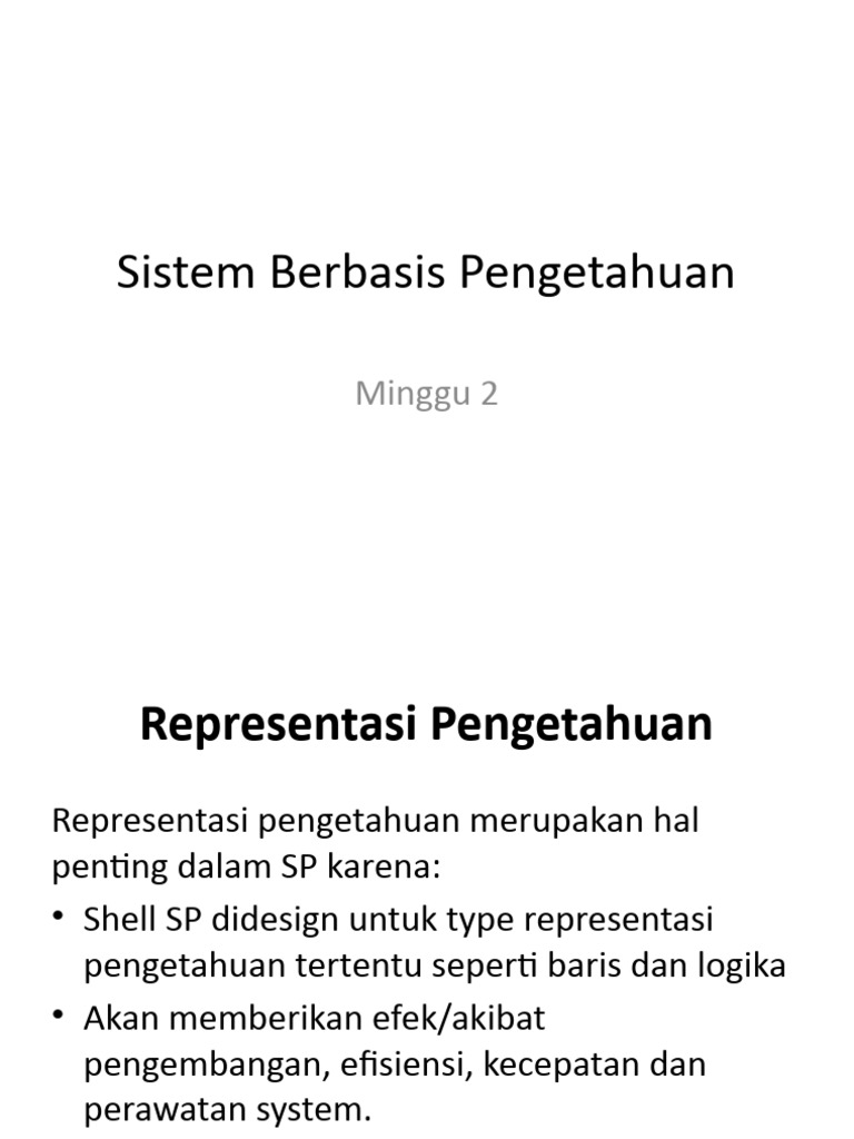 M2 - Sistem Berbasis Pengetahuan | PDF