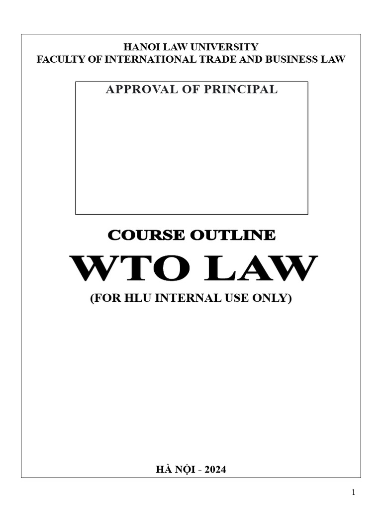 Wto Law 2tc Clck45 | PDF | World Trade Organization | Lecture