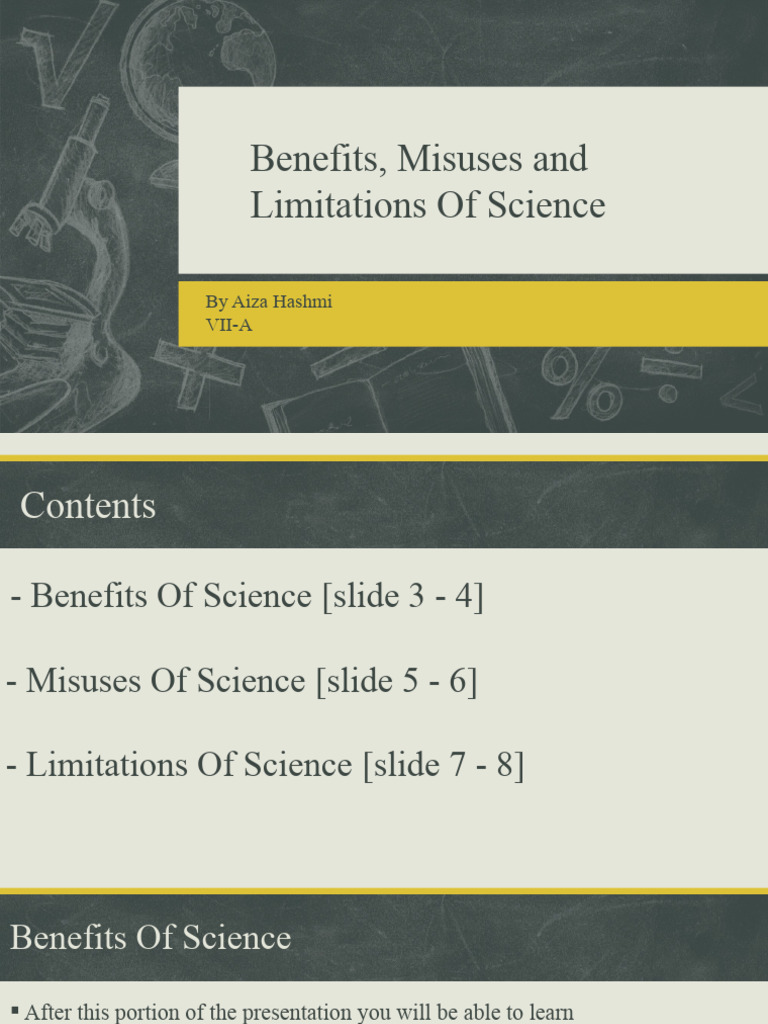 Benefits and Limitations of Science | PDF | Science | Nature