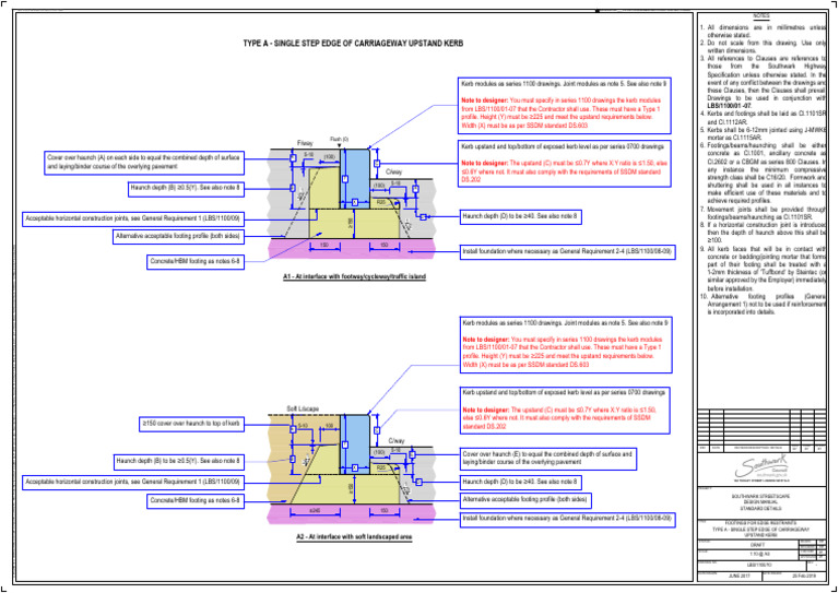 Footings for Edge Restraints Design | PDF | Concrete | Civil Engineering
